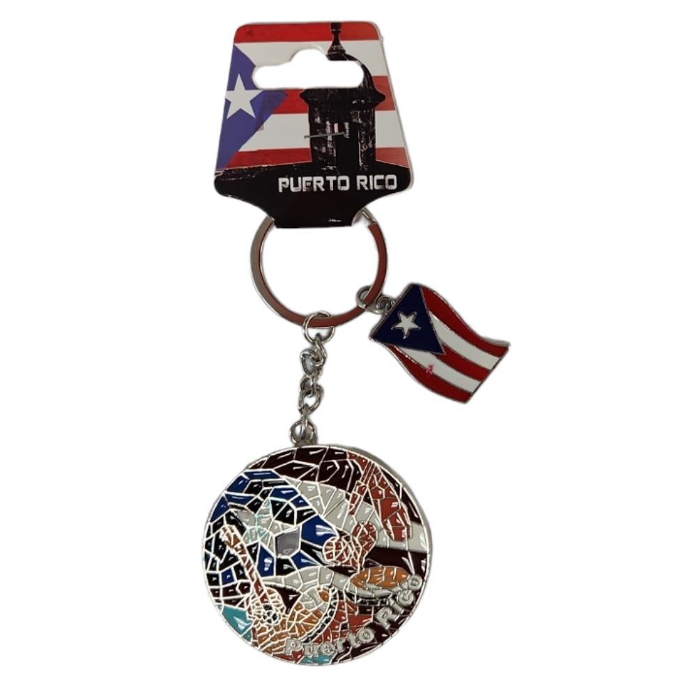 Puerto Rico Mosaic Keychain – Futuro Foods